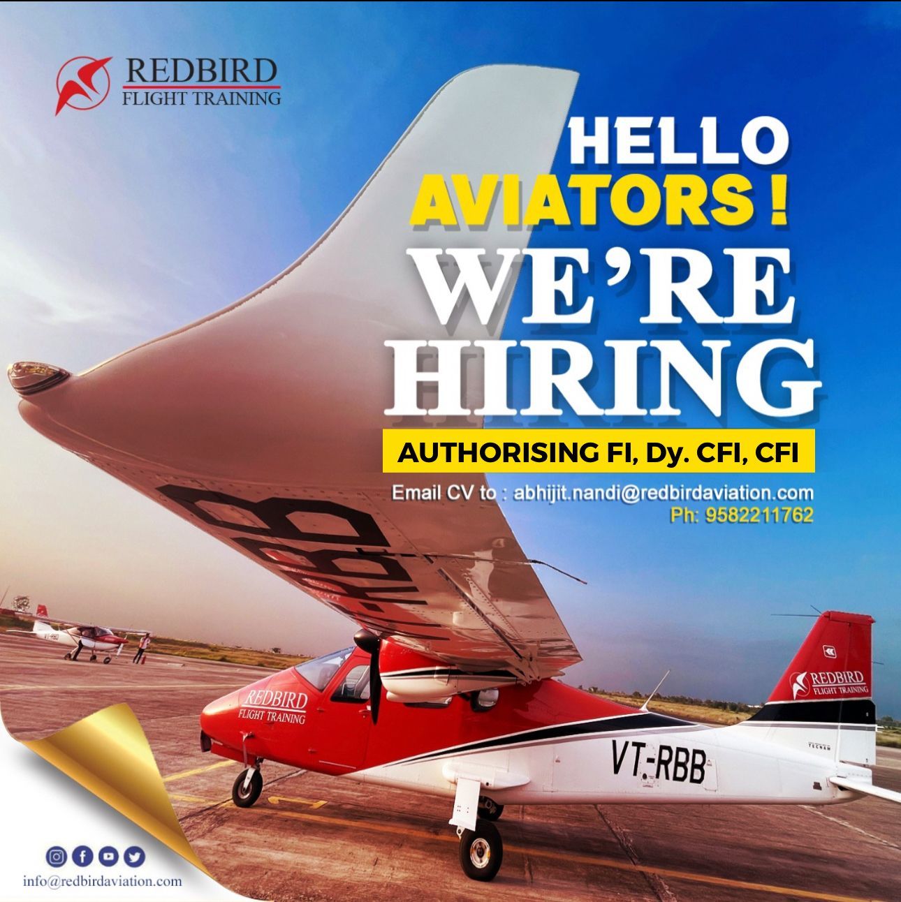 Indian Flight Training Group, Redbird Aviation, is Actively Looking to ...