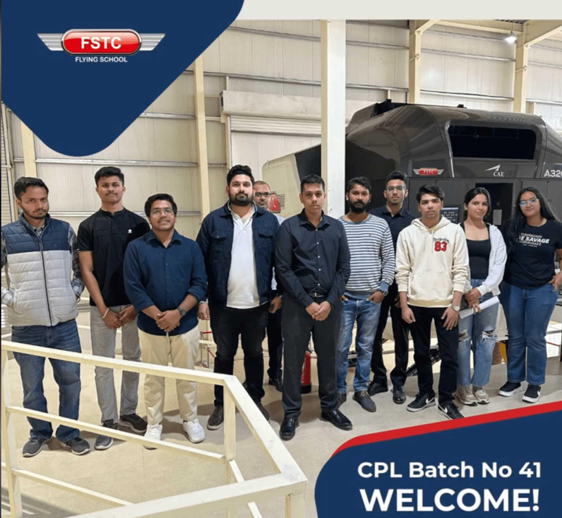 Indian Pilot Training Group FSTC Welcomes 41th CPL Program Batch - AFM Aero