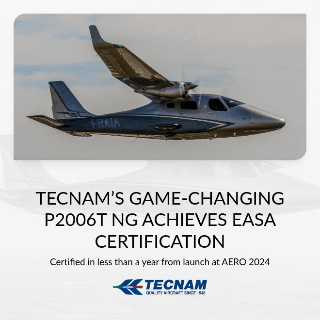 Tecnam’s P2006T NG Achieves EASA Certification in 2025 - AFM Aero